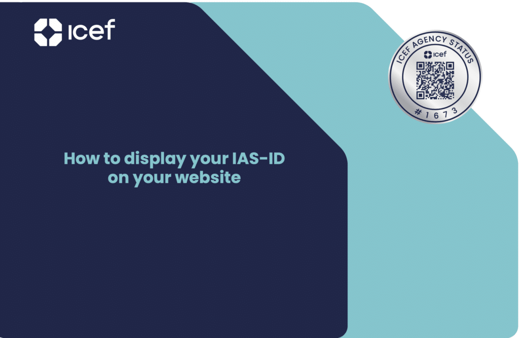 Display your ICEF Agency Status ID - ICEF